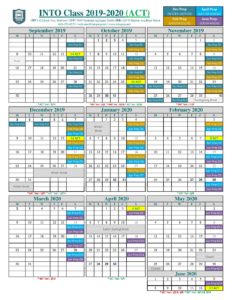 ACT Schedule Calendar for 2019-2020 | INTO Prep